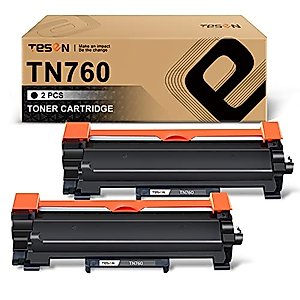 2-PACK TN760 MFC-L2710DW Toner TESEN Compatible Cartridge Replacement for Brother TN760 TN730 for HL-L2325DW HL-L2350DW HL-L2370DW HL-L2390DW HL-L2395DW MFC-L2690DW MFC-L2717DW MFC-L2750DW DCP-L2551DW