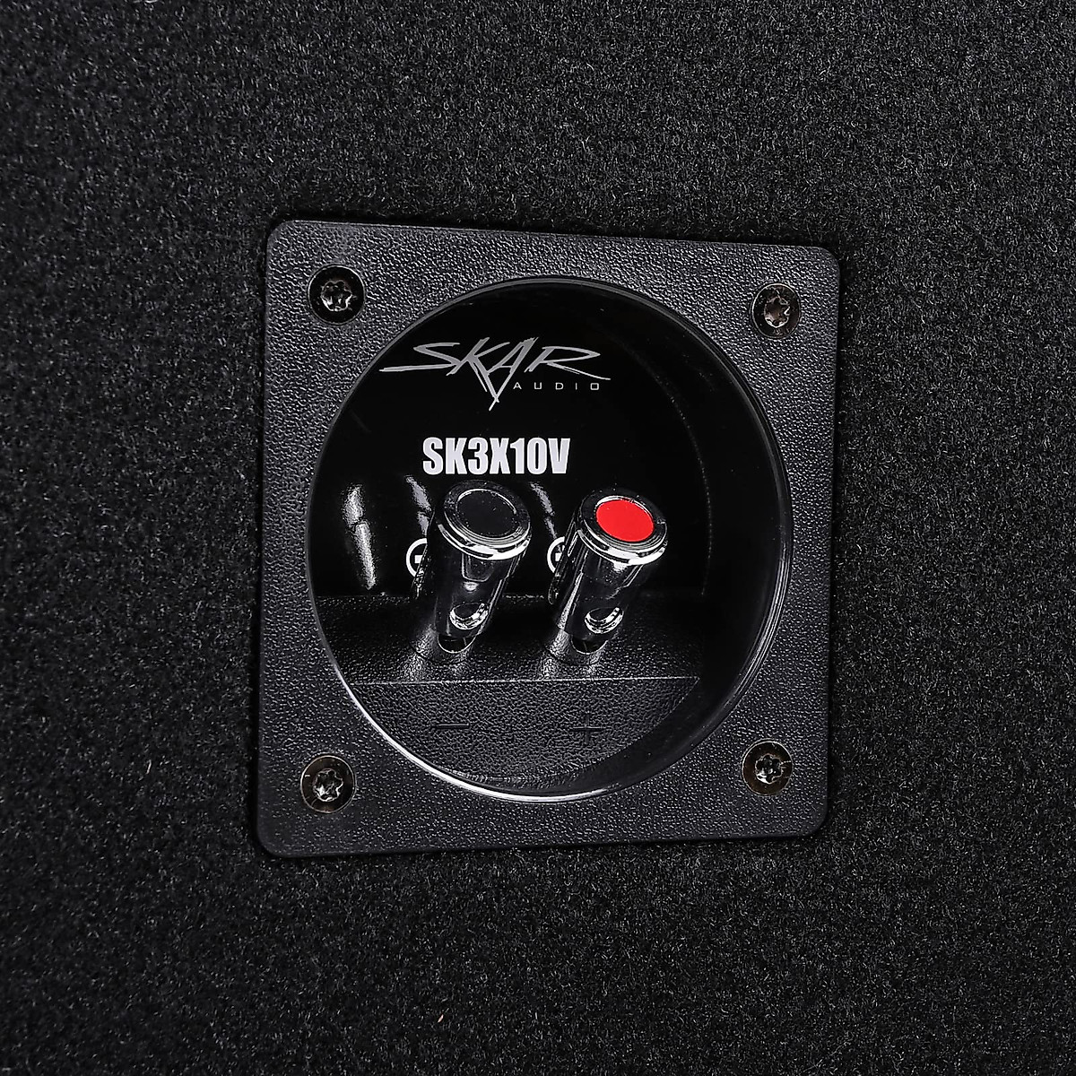 Skar Audio SK3X10V Triple 10" Universal Fit Ported Subwoofer Enclosure with Angled Rear Firing Design