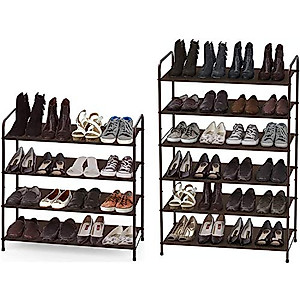 Simple Houseware Shoe Rack Storage Organizer Set - 2 Shoe Racks