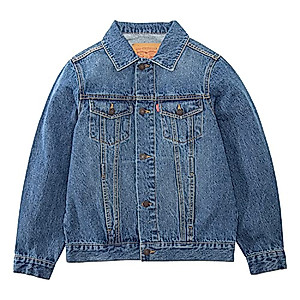 Levi's Boys' Denim Trucker Jacket, Blue, M