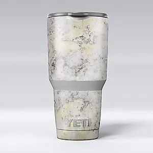 Design Skinz Marble Surface V2 - Skin Decal Vinyl Wrap Kit Compatible with The Yeti Rambler Cooler Tumbler Cups