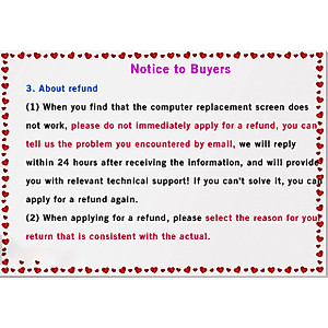 BTSELSS 15.6" Non-Touch Screen Replacement for HP 15-R032DS 15-R034DS 15-R035DS 15-R036DS LCD Display Panel HD 1366 * 768 40 pin (with Tabs)