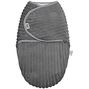 BlueSnail Newborn Baby Swaddle, Easy Wrap Receiving Blanket, Newborn Essentials Must Have (S,0-3 Months, Gray)