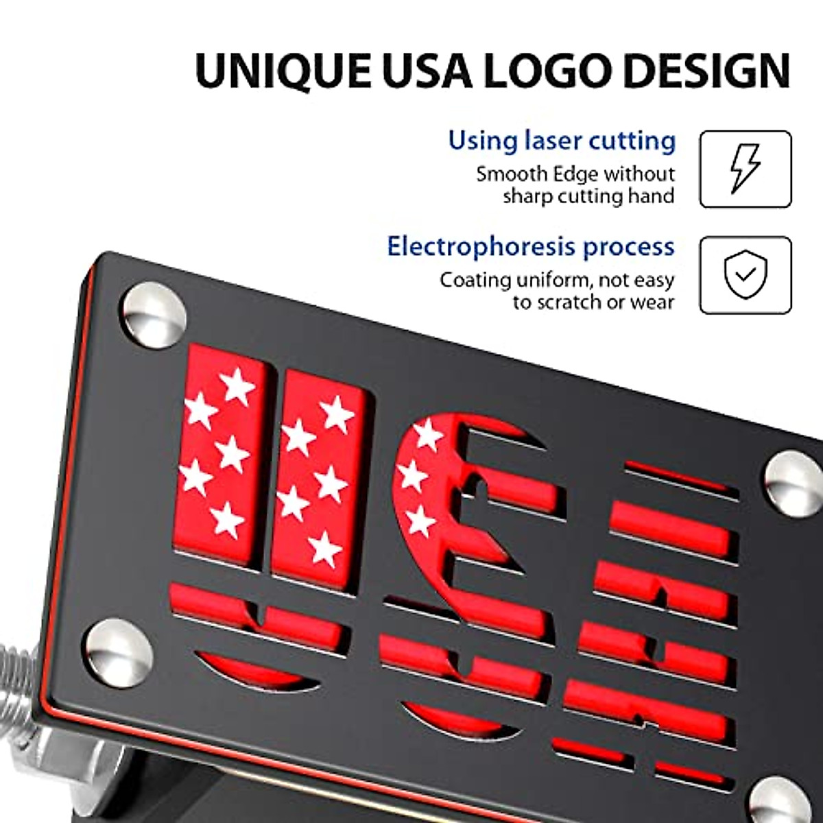 KftRocks Hitch Cover Fits 2'' Hitch Receivers for Trucks, Heavy Duty Metal Trailer Hitch Cover Fit for Sedans/SUV/Trucks/Jeep,Hitch Receiver Cover with Pin Lock