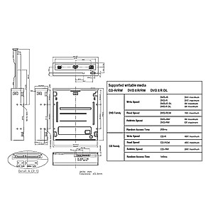 Piodata S21 Internal Super Multi Drive 24X Optical CD DVD Drives Burner Writer DVR-S21DBK (Bulk)