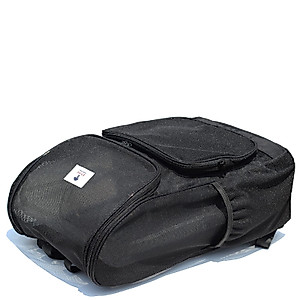 ESVAN Original Print Mesh Backpack Clear Bag See through Pack for School Beach Gym Multi-Purpose Women Men (G)