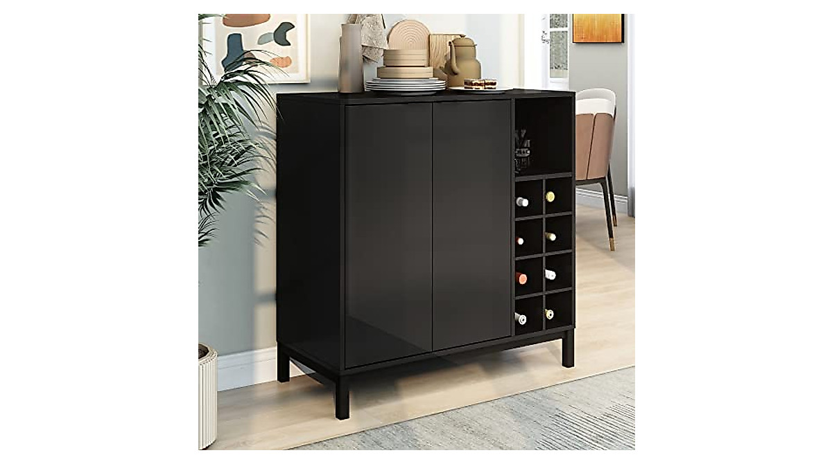 LUMISOL Kitchen Sideboard Buffet | Wine Cabinet & Storage