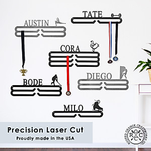 Medal Hanger Display Holder Rack for Awards or Ribbons - Medal Holder Medal Display Medal Holder Display Medal Rack Running Medal Display Medal Holder for Wall Medals Display Hanger Awards Hanger