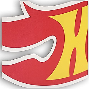 Open Road Brands Mattel Hot Wheels Flame Logo Metal Sign - Large Hot Wheels Sign for Kids' Bedroom, Man Cave or Garage