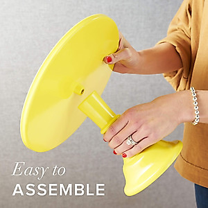 Twine Yellow Melamine Cake Stand, Cupcake Stand, Home Decor, Food Service, Dessert Accessory, Yellow, Set of 1