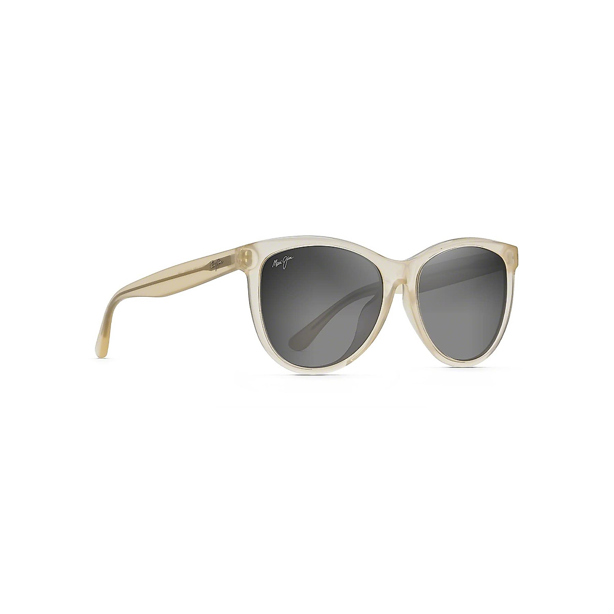 Maui Jim Women's Glory Glory Polarized Cat Eye Sunglasses, Milky Almond/Neutral Grey, Medium
