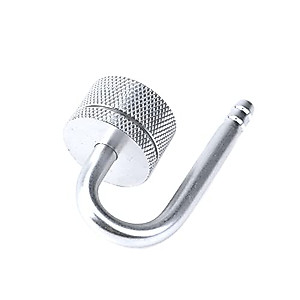 Crapyt Aquarium CO2 Atomizer Refiner Aluminum Alloy Carbon Dioxide Bubble Diffuser with Suction Cup Set of 1 Aquarium Accessories Silver Fish Tank Pond Replacement Fresh or Saltwater