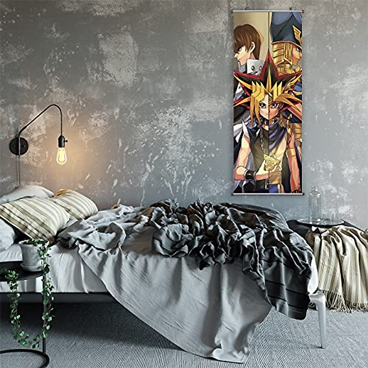 CosInStyle Anime Scroll Poster - Fabric Prints 100 cm x 40 cm | Premium and Artistic Anime Theme Gift | Japanese Game Hanging Wall Art Room Decor