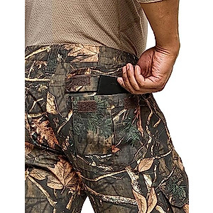 CQR Men's Tactical Pants, Water Resistant Ripstop Cargo Pants, Lightweight EDC Work Hiking Pants, Outdoor Apparel, Duratex Mag Pocket Print Hunting Camo, 36W x 32L