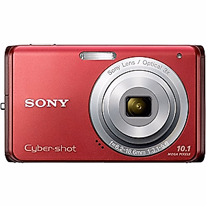 Sony Cybershot DSC-W180 10.1MP Digital Camera with 3x SteadyShot Stabilized Zoom and 2.7-inch LCD (Red)