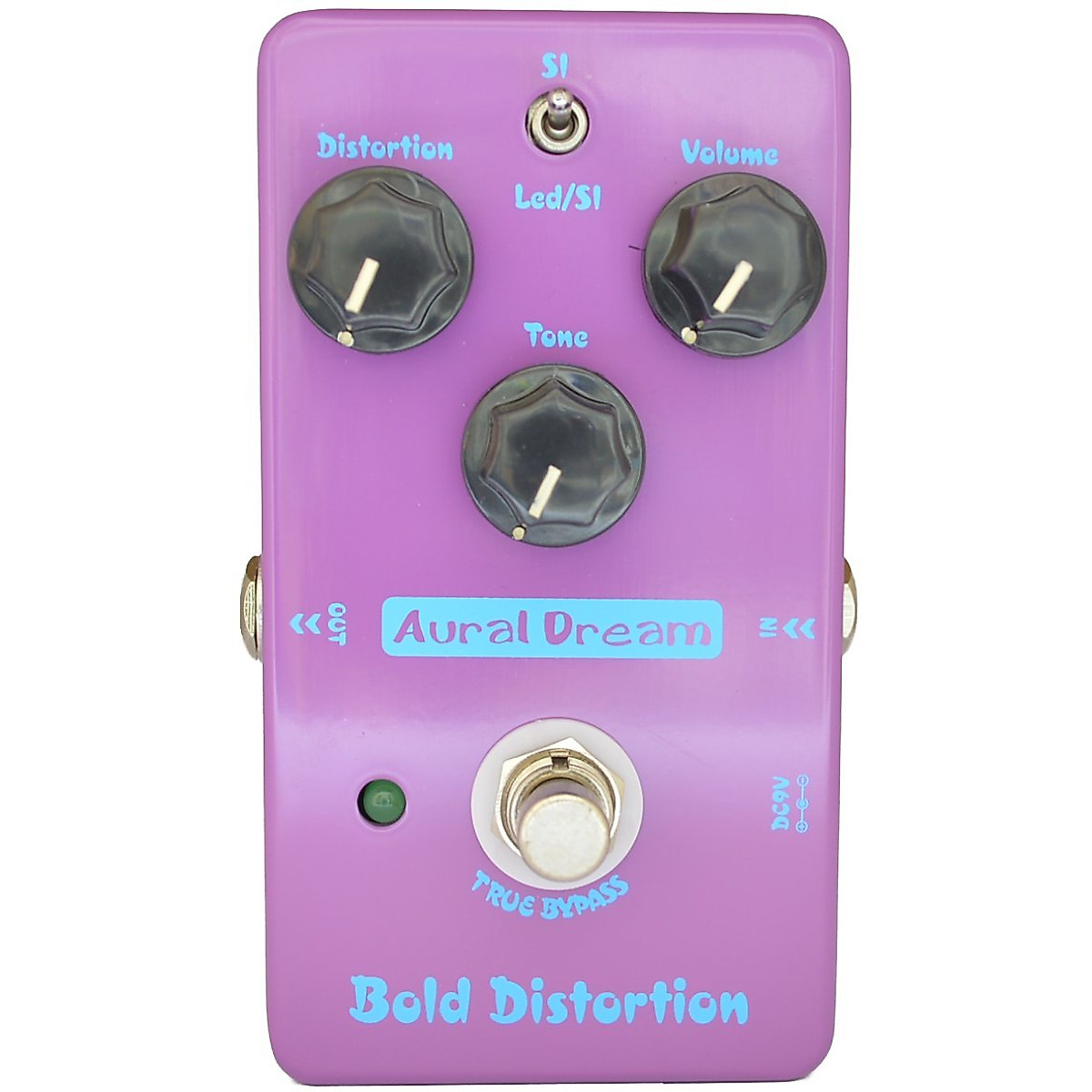 Aural Dream Bold Distortion Guitar Effect Pedal includes Heavy Distortion and High-Gain Powerful Dynamic Response for 2 Distortion modes,True Bypass