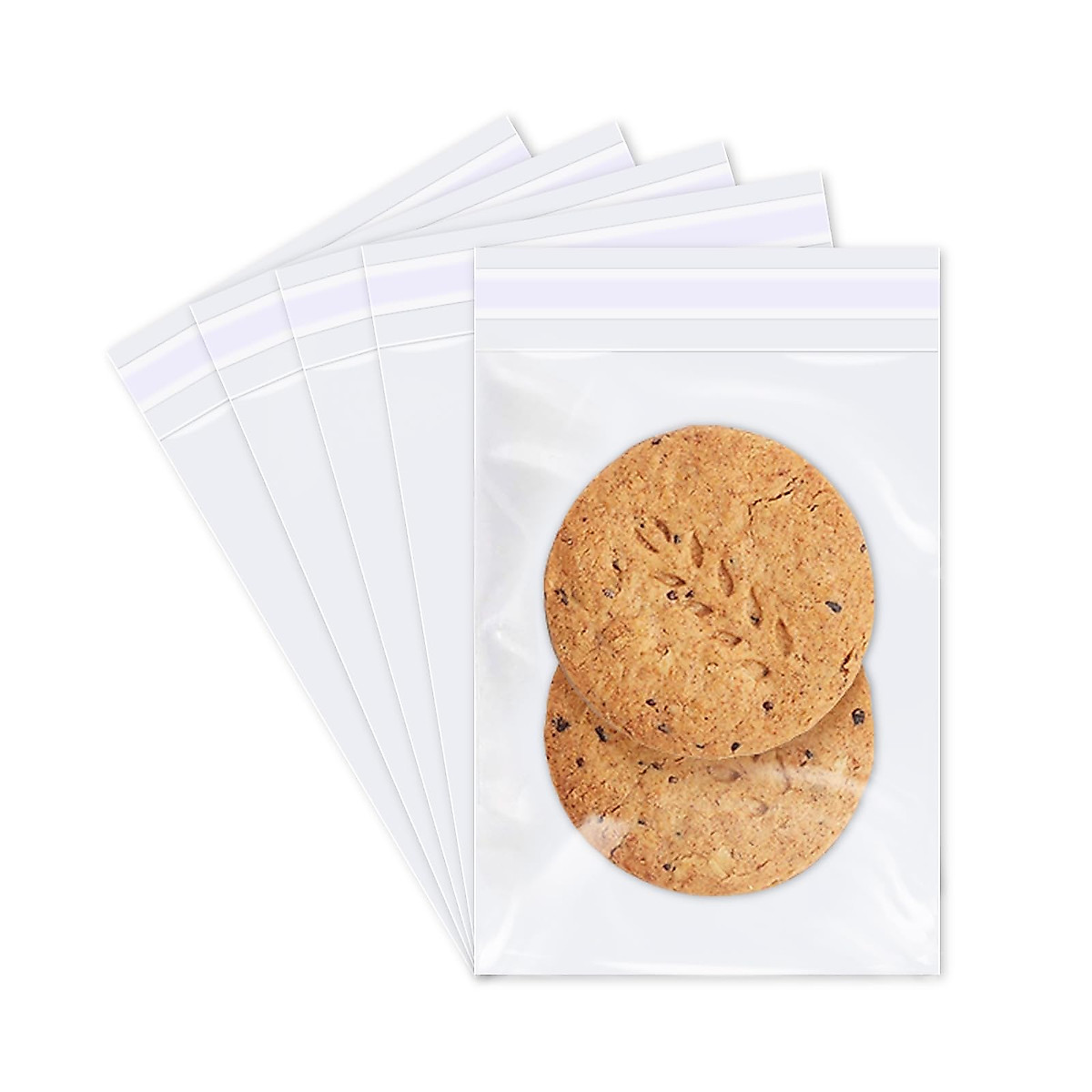 iMailer - 200 Pcs - 3" x 5" Clear Small Cellophane Bags - Self Sealing Cello Plastic Bags for Bakery, Cookies, Photo, Jewelry, Party Favors