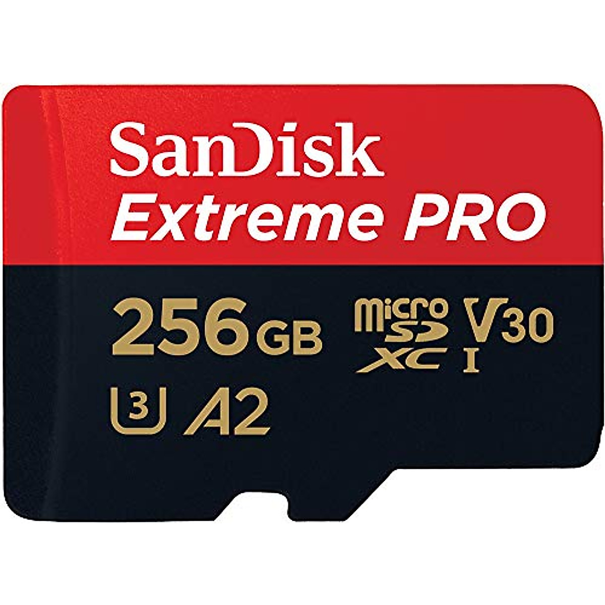 SanDisk 256GB Extreme Pro Durable, Captures 4K UHD Video, 200MB/s Read and 140MB/s Write microSD UHS-I Card for Recording Outdoor Adventures and Weekend Trips
