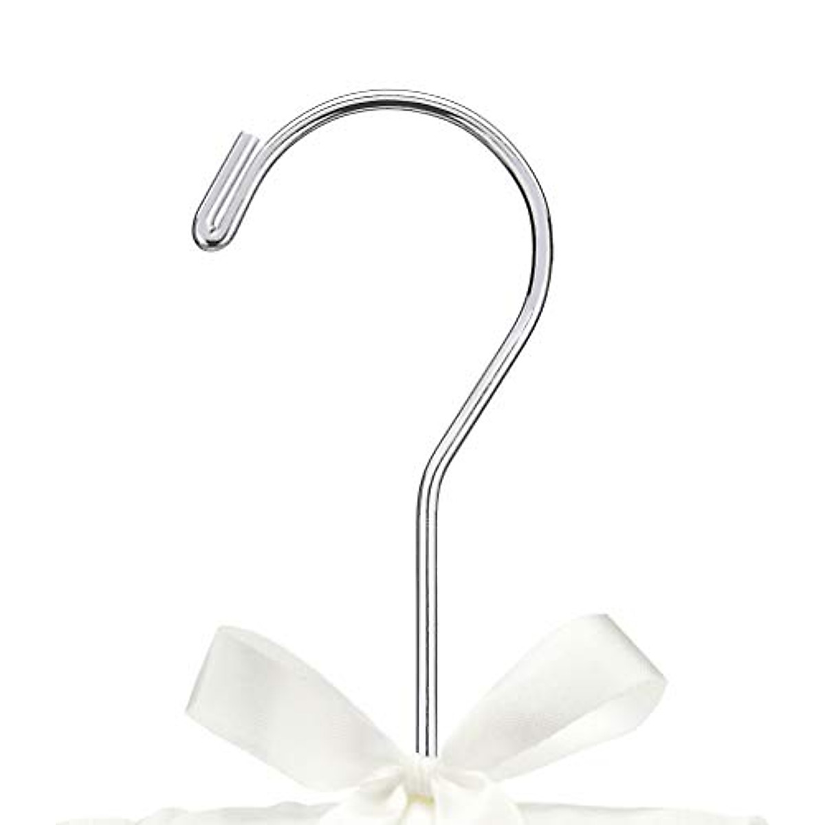 Whitmor 8PK Sat Blouse Hanger, 8 Count, Bone