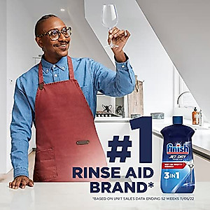 Finish Jet-Dry Rinse Aid, Dishwasher Rinse Agent & Drying Agent, 8.45 Fl Oz (Packaging May Vary)