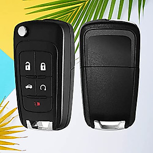 Fits for Chevy Camaro Equinox 2010-2017/ Cruze 2011-2016/ Sonic 2012-2017/ Malibu 2014-2016/ GMC Terrain Buick Lacrosse Regal Verano Encore Keyless Entry Remote Fob Replacement for P/N: OHT01060512