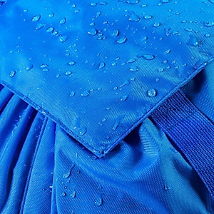 Gate Check PRO XL Double Stroller Bag for Airplane Travel | Extra Large & Ultra Durable Cover | Padded Adjustable Backpack Shoulder Straps | Easy Carrying - Blue