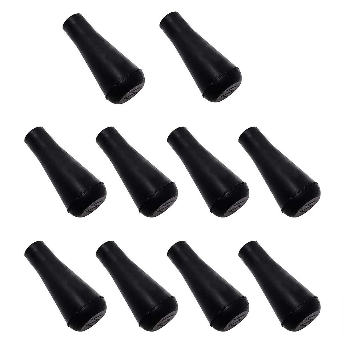 Honbay 10PCS Soft Rubber Arrowheads Glue on Target Arrow Tips Point Blunt Broadheads Arrowhead Replacement for Outdoor Archery Hunting Game Practice (Internal Dia 8mm)