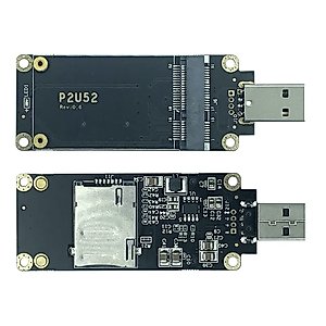 EXVIST 4G LTE Industrial Mini PCIe to USB Adapter W/SIM Card Slot for WWAN/LTE 3G/4G Module Applicable for M2M & IoT Applications Like Raspberry Pi Industrial Router IP Camera Digital Signage etc.