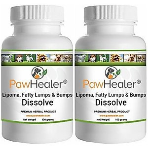 Dissolve Herbal Formula - 2 Pack - Fatty Lumps & Bumps Remedy for Dogs & Pets - 100 Grams Powder/ea