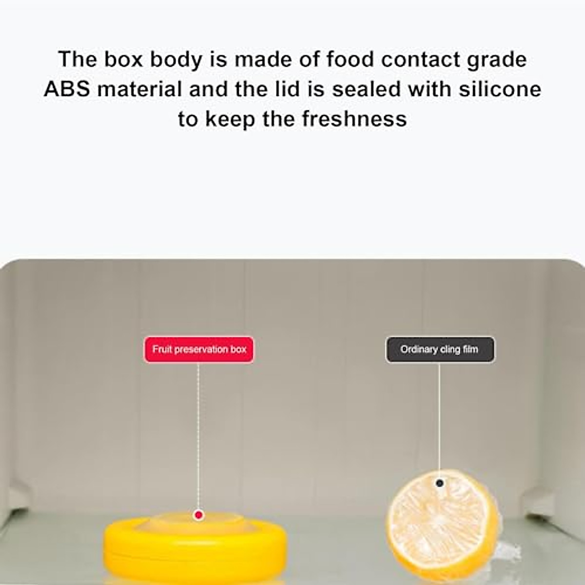 Fruit Keeper For Fridge - Silicone Food Storage Containers | Avocado Saver Container | Fruits Preservation With Sealing Lid | Reusable Food Holder | Fruit Storage Containers For Fridge | Onion Saver