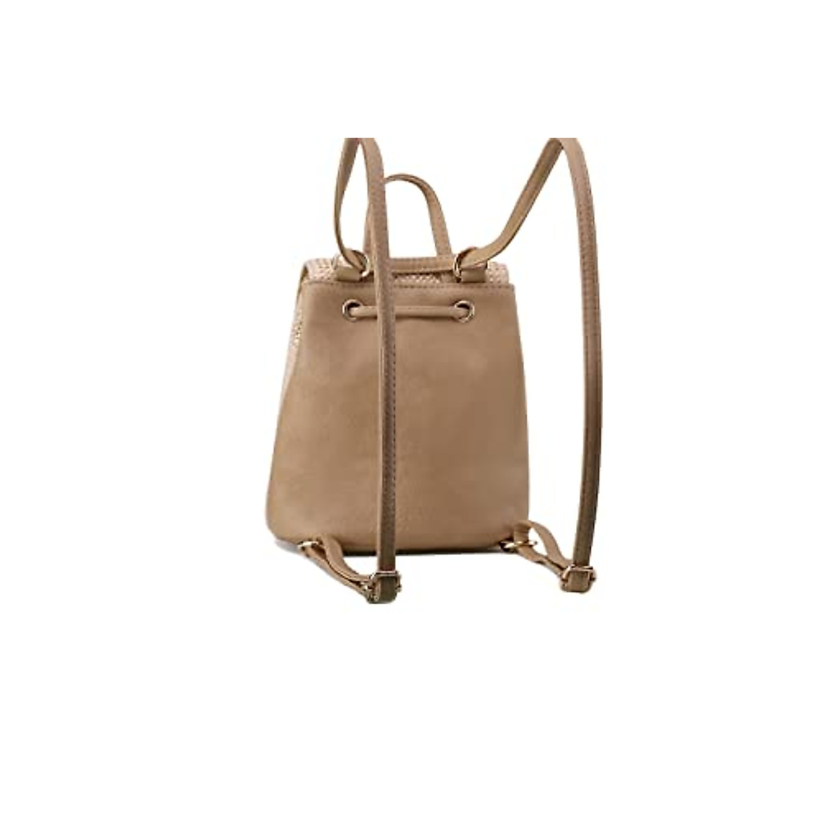 Brand: SEVEVN This is a cute and fashionable backpack woven in rattan that can also be carried by hand. (beige)