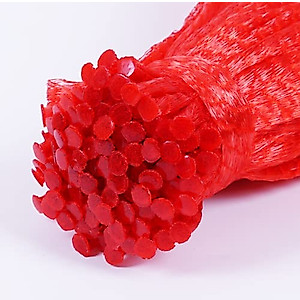 WEISHENG Plastic Storage Net Bags Reusable Mesh Nylon Netting for Grocery Shopping & Storage of Fruit Vegetable Seadfood & Garden Produce