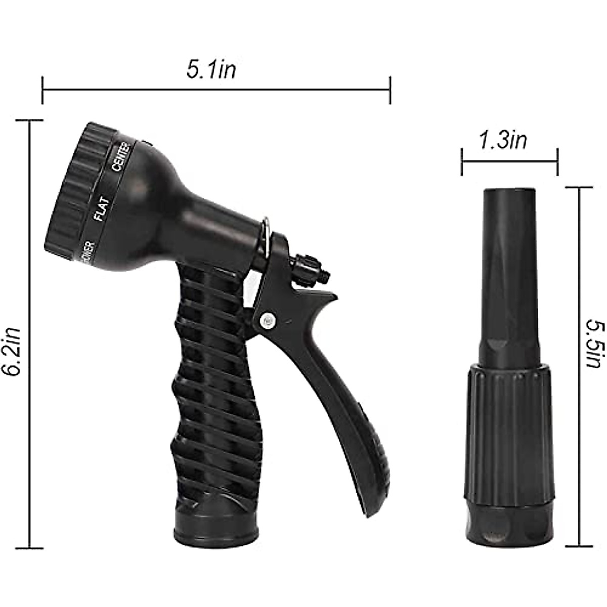 BOSNELL Lightweight Metal Garden Hose, 25FT Stainless Steel 304 Water Hose with 2 Free Nozzles, Ultra Flexible and Tangle Free