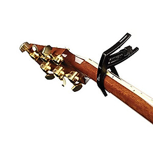 D'Addario Accessories Guitar Capo - NS Artist Dadgad - Simulates dadgad Tuning - Single Hand Use – Integrated Pick Holder and NS Micro Tuner Mounting Bracket - Black