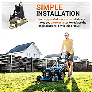 BlueStars 4-Pole 146154 145673 Starter Solenoid for Craftsman LT1000 Poulan Husqvarna Lawn Mower 2654 532146154 178861 168327 168327 1685290 1686981 73233 109081X