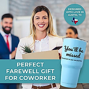 KEDRIAN Farewell Tumbler 30oz, Coworker Leaving Gifts For Women, Farewell Gifts For Coworkers Men, Going Away Gifts For Friends, Goodbye Gifts For Coworkers Women, Happy Retirement Gifts For Women