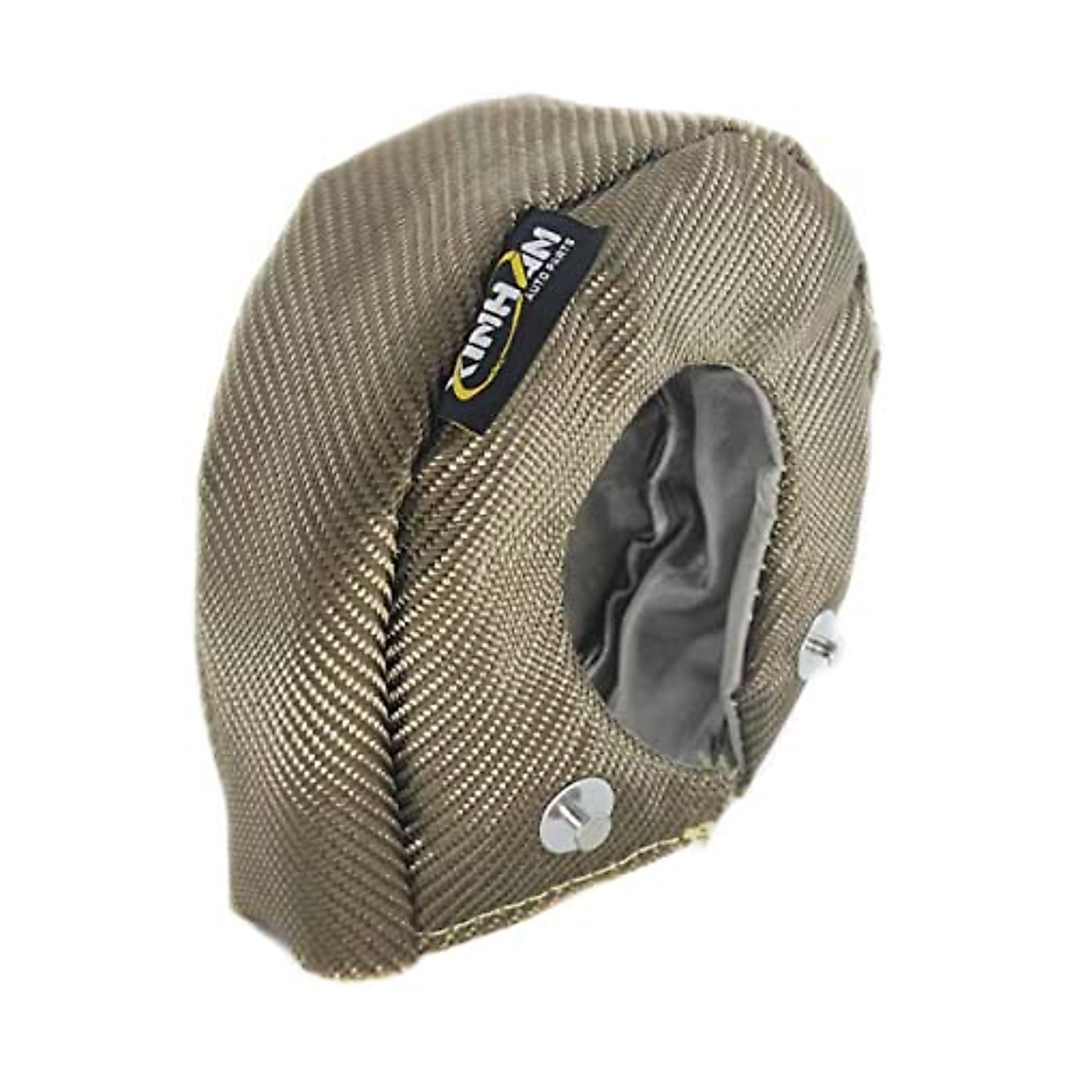 T3 Titanium Fiber Turbocharger Heat Shield Cover Inner high silica cloth and stainless steel knitted wire mesh inner liner