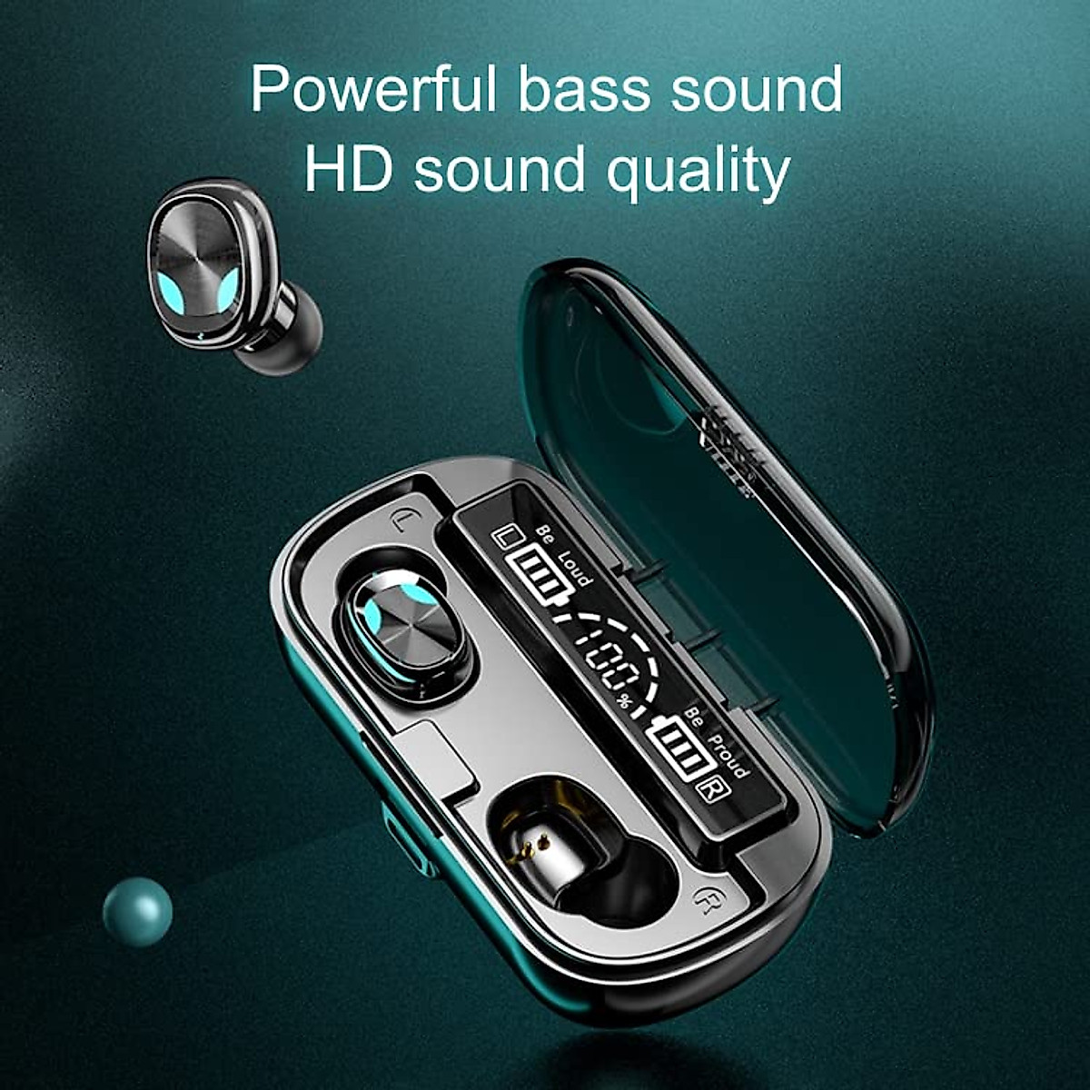 2022 New X8 F9 F9-5 F9-10 Wireless TWS BT 5.1 Earphone LED Power Display Audifonos Headphone Headset in-Ear HiFi Earbuds X8 Black