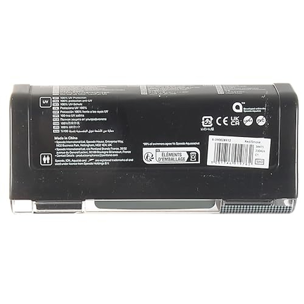 Speedo Adult Aquapure Goggle - Red/smoke