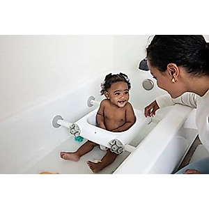 Regalo Baby Basics™ Bath Seat, Provides Support and Balance for Sit-Up Bathing, Includes Strong and Secure Suction Cup System, Drain Holes for Easy Clean Up, Sets Up and Stores in Seconds