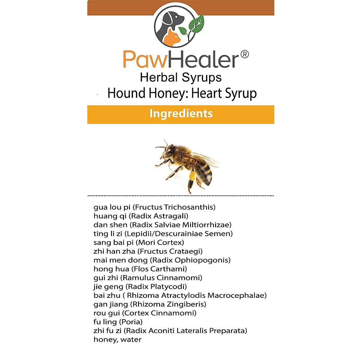 PawHealer® Hound Honey: Heart Syrup - Herbal Remedy for Dog's Cough - 5 fl oz - Suppressant - Herbal Remedy - Gagging & Wheezing Due to Heart…