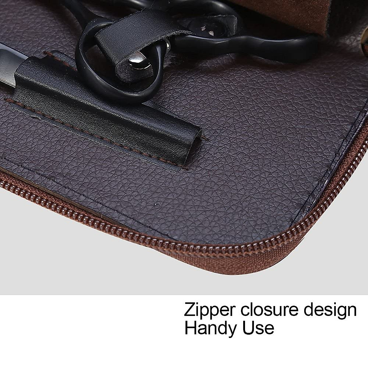 East buy - Shears Bag - Barber Shears Case Fashion Hairdressing Scissor Storage Case Long Salon Barber Shears Combs Bag Haircut Tool (Case Only)