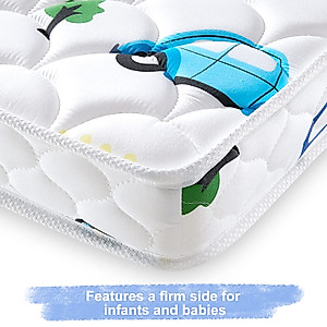 Tiankehan Premium Foam Baby Crib Mattress & Toddler Mattress–Breathable- 52" x 27.6" x 5", Non-Toxic-Fafety-7 Year Warranty, Medium Firm Toddler Mattress Fits Standard Full-Size Crib and Toddler Beds