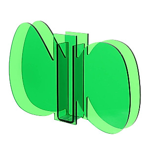 Flower Vase Leaf Shape Test Tube Vase Flower Pots Desktop Terrarium Planters Flower Arrangement for Hydroponic Bud Vase Decor (Green)