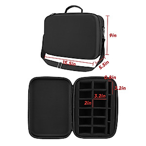 Brappo Graded Card Case Compatible with 68 BGS PSA FGS SGC Graded Sports Trading Cards,Toploaders,Baseball.with Custom Card Carrying Case Impact Absorbing Foam Slots.(Case Only)