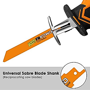 6-Inch Metal/Wood Saw Blades for Reciprocating/Sawzall Saws by KOWOOD for Dewalt,Bosch, Black & Decker, Makita, 6 PCS