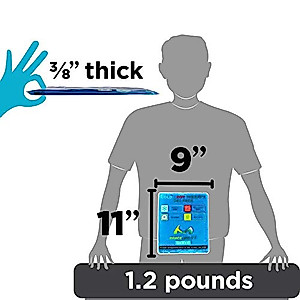 BraceAbility Reusable Heat/Ice Pack for Injuries | Kid Friendly, Flexible Hot and Cold Therapy Gel Compress, Large Microwavable Hip Wrap, Back or Knee Pain Aid, Medical Surgery Icing Bag (9" x 11")