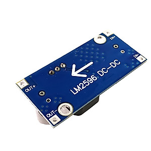 10Gtek# Buck Converter Step Down Module LM2596 DC to DC Voltage Regulator, 3.0~40V to 1.5~35V Power Supply Module, Pack of 2