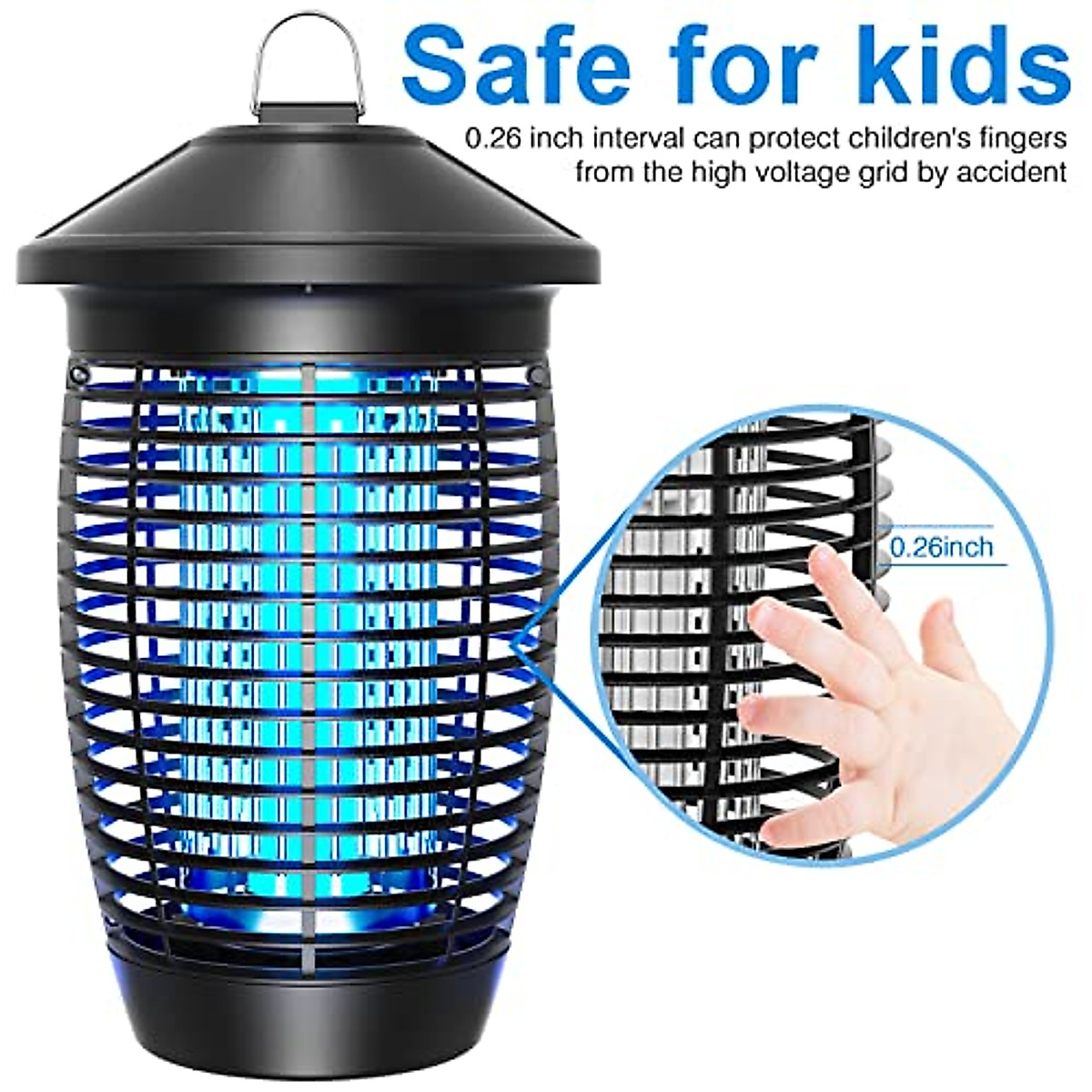 PALONE Bug Zapper 20W 4500V for Outdoor and Indoor High Powered Electric Mosquito Zappers Killer, Insect Fly Trap for Home Backyard Patio
