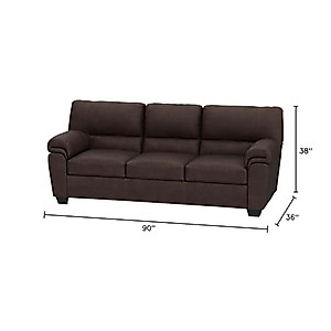 Signature Design by Ashley Bladen Faux Leather Sofa, Brown